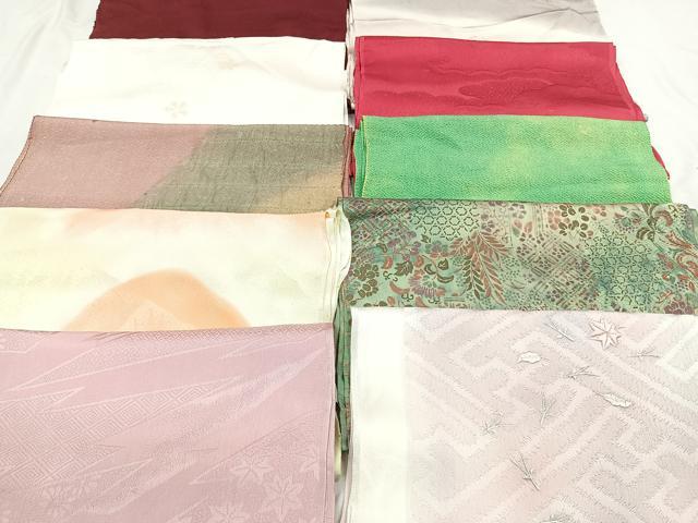 平和屋着物★和装小物　上質な帯揚げ　10枚セット　逸品　CAAN0838xi