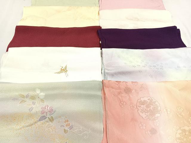 平和屋着物★和装小物　上質な帯揚げ　10枚セット　逸品　CAAN0846xi