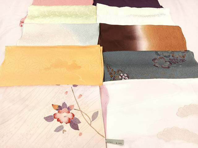 平和屋着物★和装小物　上質な帯揚げ　10枚セット　逸品　CAAN0866xi