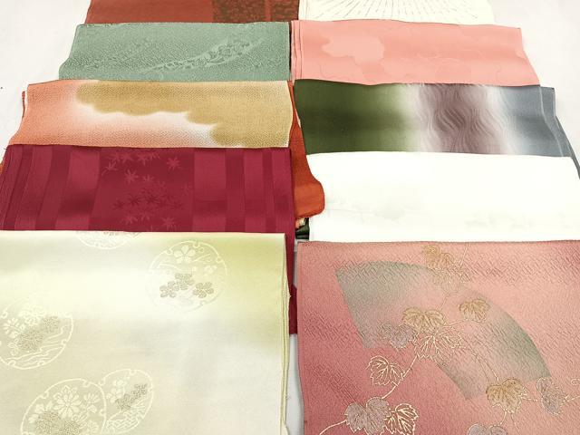 平和屋着物★和装小物　上質な帯揚げ　10枚セット　逸品　CAAN0870xi