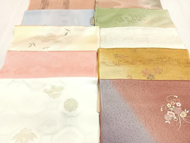 平和屋着物★和装小物　上質な帯揚げ　10枚セット　逸品　CAAN0872xi