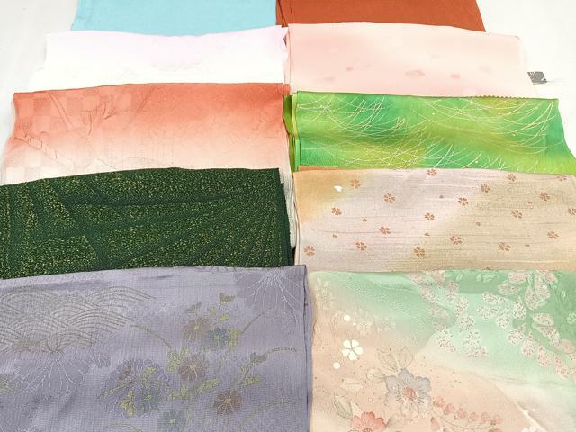 平和屋着物★和装小物　上質な帯揚げ　10枚セット　逸品　CAAN0876xi