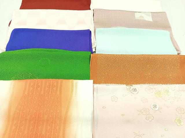 平和屋着物★和装小物　上質な帯揚げ　10枚セット　逸品　CAAN0904xi
