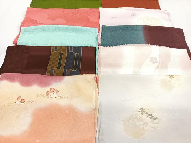 平和屋着物★和装小物　上質な帯揚げ　10枚セット　逸品　CAAN0910xi
