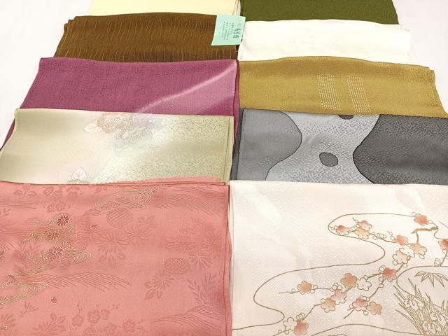 平和屋着物★和装小物　上質な帯揚げ　10枚セット　逸品　CAAN0912xi