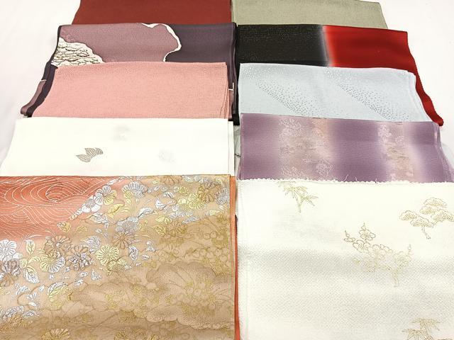 平和屋着物★和装小物　上質な帯揚げ　10枚セット　逸品　CAAN0916xi
