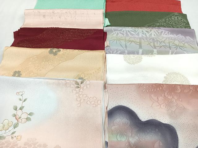 平和屋着物★和装小物　上質な帯揚げ　10枚セット　逸品　CAAN0917xi