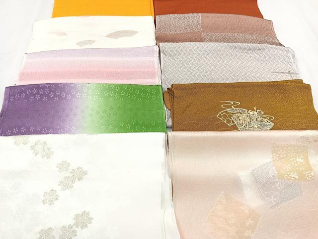 平和屋着物★和装小物　上質な帯揚げ　10枚セット　逸品　CAAN0925xi