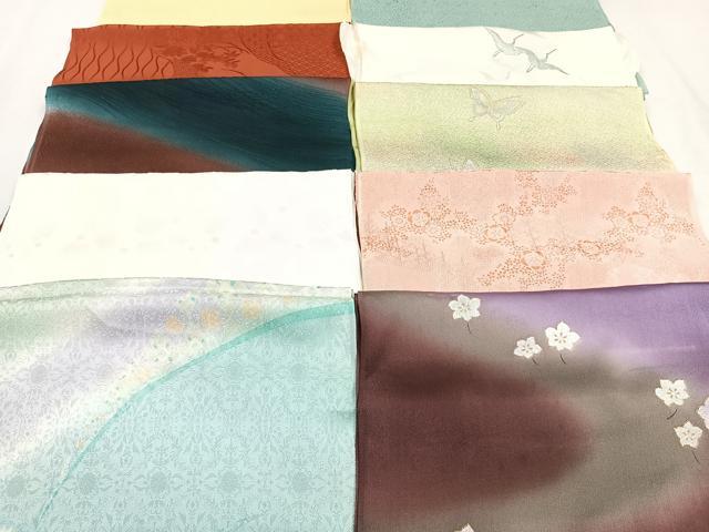 平和屋着物★和装小物　上質な帯揚げ　10枚セット　逸品　CAAN0929xi