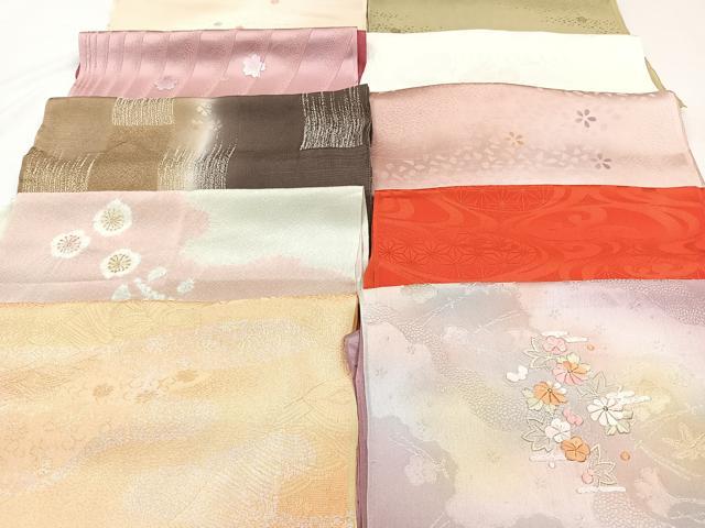 平和屋着物★和装小物　上質な帯揚げ　10枚セット　逸品　CAAN0937xi