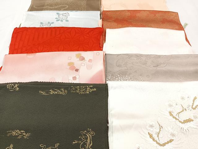 平和屋着物★和装小物　上質な帯揚げ　10枚セット　逸品　CAAN0938xi