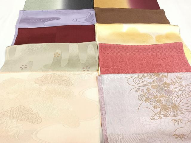 平和屋着物★和装小物　上質な帯揚げ　10枚セット　逸品　CAAN0939xi