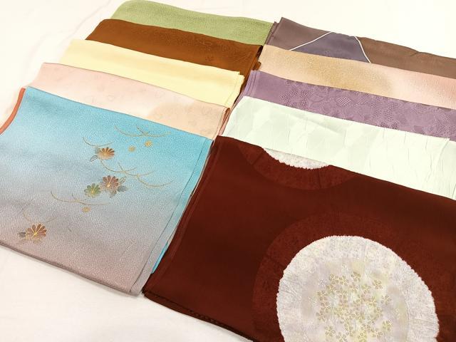 平和屋着物★和装小物　上質な帯揚げ10枚セット　逸品　CAAO3435ua