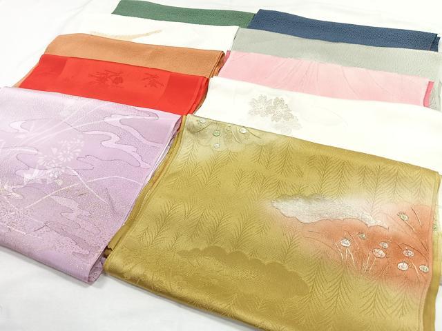平和屋着物★和装小物　上質な帯揚げ10枚セット　逸品　CAAO3439ua