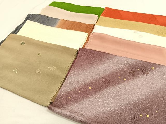 平和屋着物★和装小物　上質な帯揚げ10枚セット　逸品　CAAO3441ua