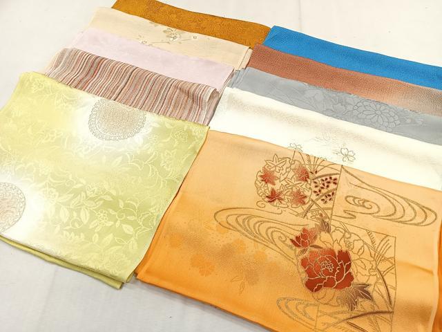 平和屋着物★和装小物　上質な帯揚げ10枚セット　逸品　CAAO3449ua