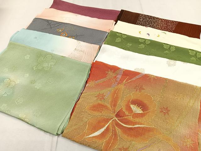 平和屋着物★和装小物　上質な帯揚げ10枚セット　逸品　CAAO3451ua