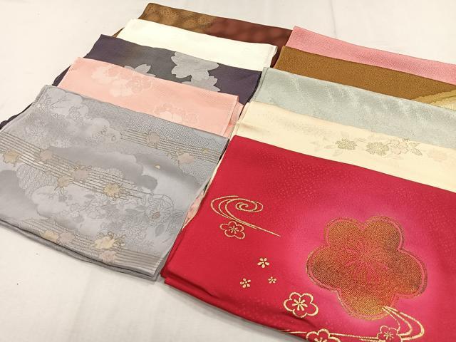 平和屋着物★和装小物　上質な帯揚げ10枚セット　逸品　CAAO3456ua