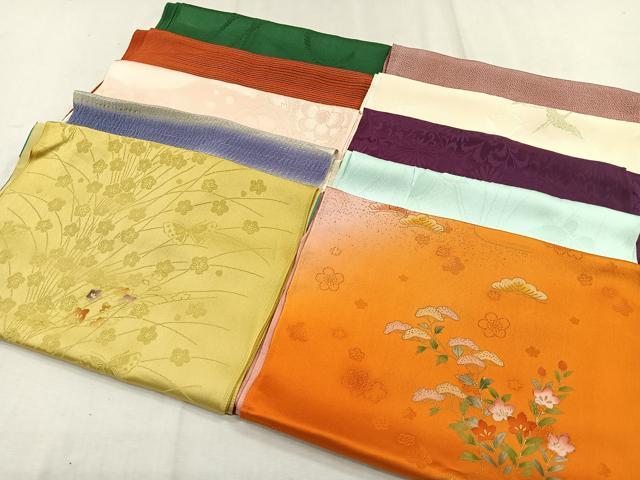 平和屋着物★和装小物　上質な帯揚げ10枚セット　逸品　CAAO3469ua