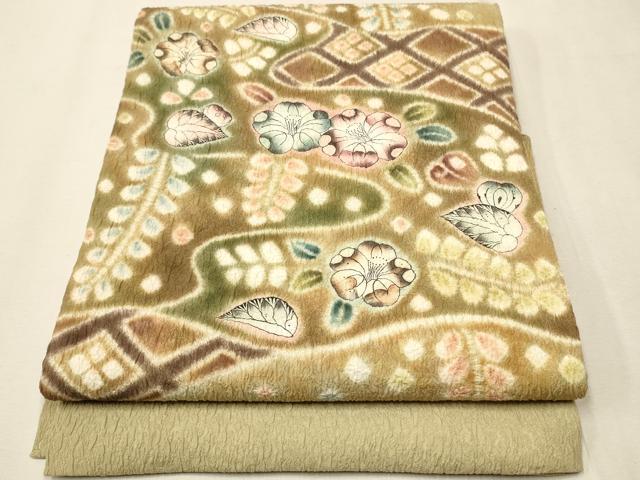 平和屋着物●九寸開き名古屋帯　辻ケ花　絞り　正絹　逸品　CAAP7177hy