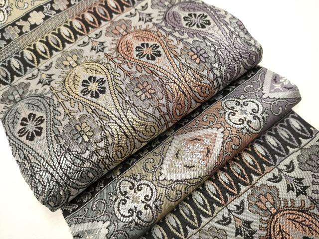 平和屋着物○長襦袢 無双仕立て 吉祥花文 やまと誂製 正絹 逸品 CAAZ2778ut