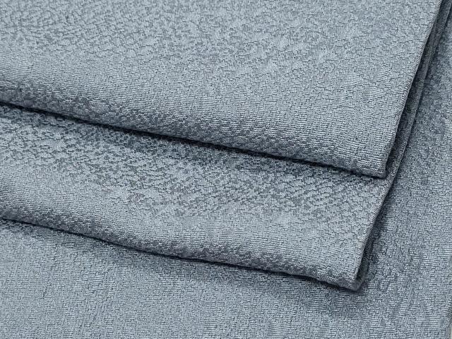 平和屋着物▽上質な色無地　単衣　草花地紋　藤煤竹色　正絹　逸品　CAAQ0024vf