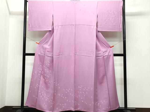 平和屋着物▽訪問着　単衣　刺繍　裏菊文　正絹　逸品　CAAQ0033vf