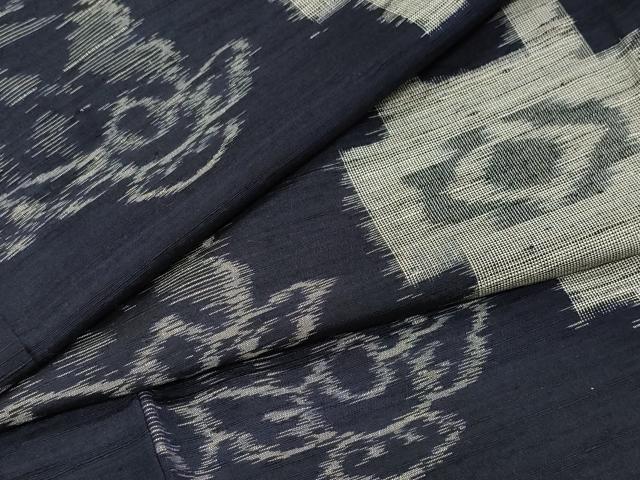 平和屋着物●上質な紬　雪輪ふくら雀吉祥文　正絹　逸品　CAAQ9085vf