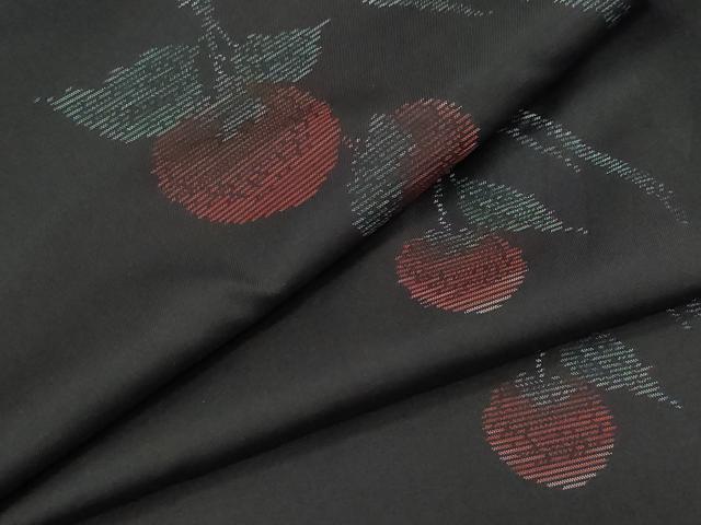 平和屋着物●本場大島紬　成り物　黒地　正絹　逸品　CAAQ9086vf