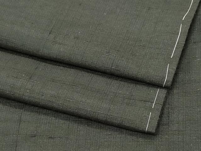 平和屋着物●男性　紬　色無地　蝋色　正絹　逸品　未使用　CAAQ9095vf