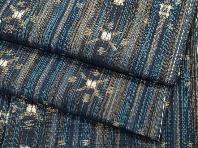 平和屋着物●上質な紬　吉祥文　正絹　逸品　CAAQ9096vf