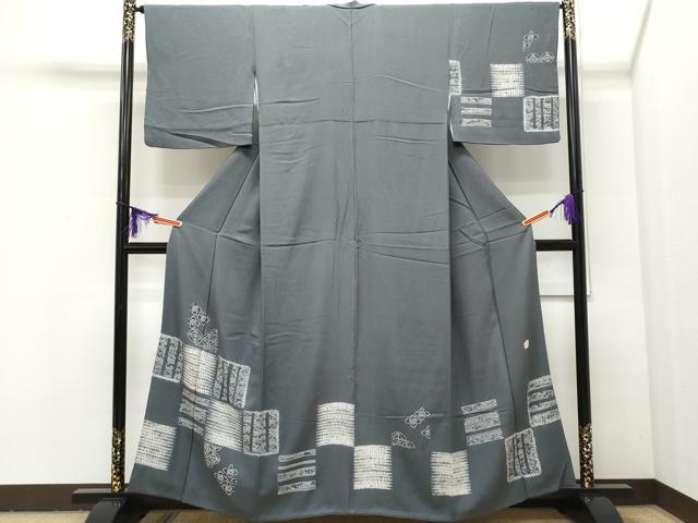 平和屋着物●訪問着　作家物　絞り　吉祥花文　正絹　逸品　CAAQ9120vf