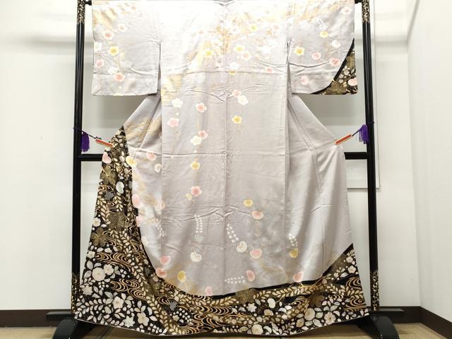 平和屋着物●訪問着　橘　金彩　正絹　逸品　CAAQ9121vf