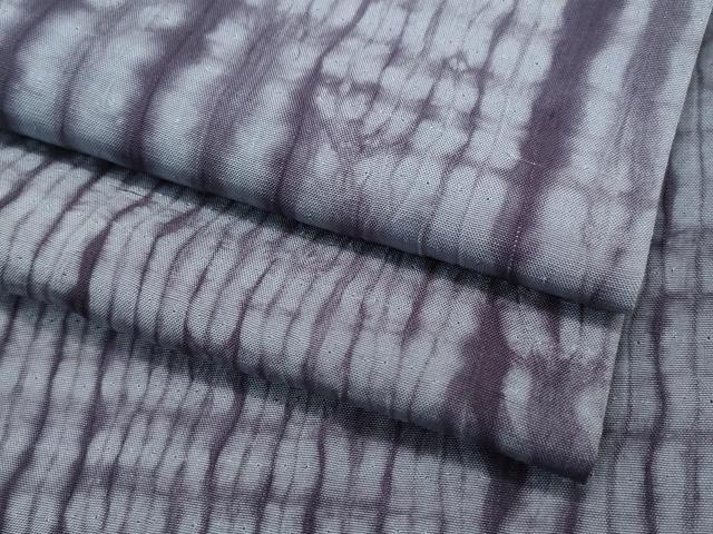 平和屋着物●上質な紬　絞り　霞吉祥文　正絹　逸品　CAAQ9164vf