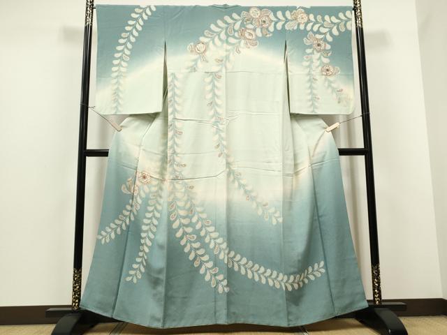 平和屋着物●訪問着　辻が花　暈し染め　鈴乃屋扱い　正絹　逸品　CAAQ9459th