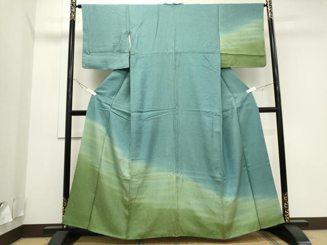 平和屋着物●訪問着　江戸小紋　鮫小紋柄　暈し染め　正絹　逸品　CAAQ9500th