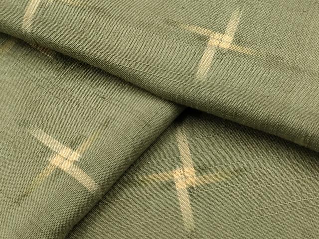 平和屋着物●上質な紬　十字絣　松坂屋扱い　正絹　逸品　CAAQ9585th