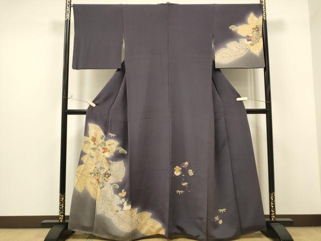 平和屋着物●訪問着　宝尽くし松竹梅　暈し染め　金彩　鬼しぼ縮緬　正絹　逸品　CAAQ9586th