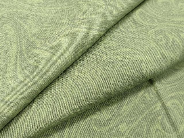 平和屋着物●上質な小紋　墨流し文様　正絹　逸品　未使用　CAAR0846gh