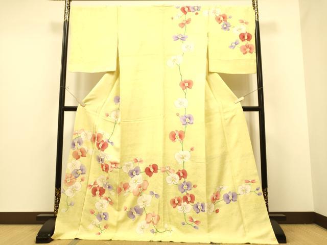 平和屋着物●訪問着　胡蝶蘭　金彩　正絹　逸品　CAAR1234hy