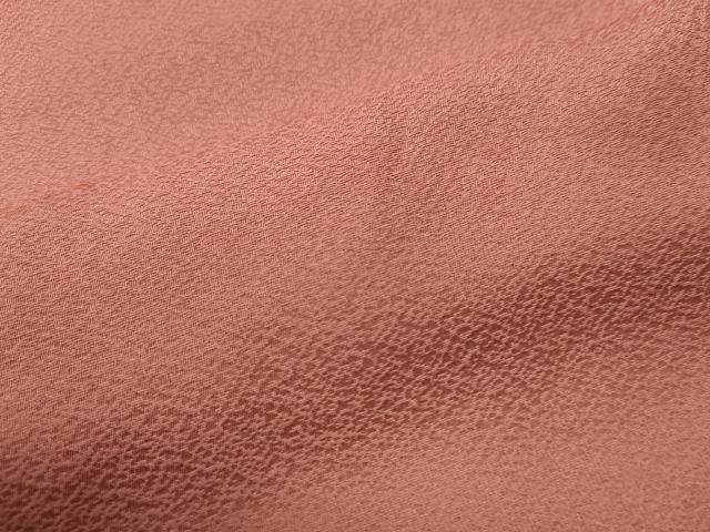 平和屋着物■上質な色無地　珊瑚色　正絹　逸品　未使用　CAAR2009yc