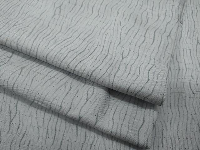 平和屋着物▽上質な紬　単衣　杢目文　正絹　逸品　CAAR4903ut