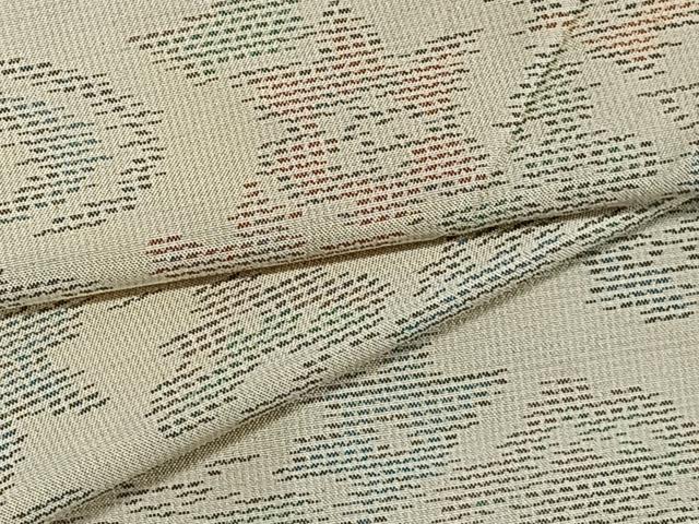 平和屋着物▽本場縞大島紬　単衣　風景文　正絹　逸品　CAAR6229kb