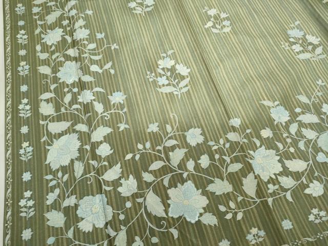 平和屋着物○本場染大島紬 訪問着 花唐草文 暈し染め 正絹