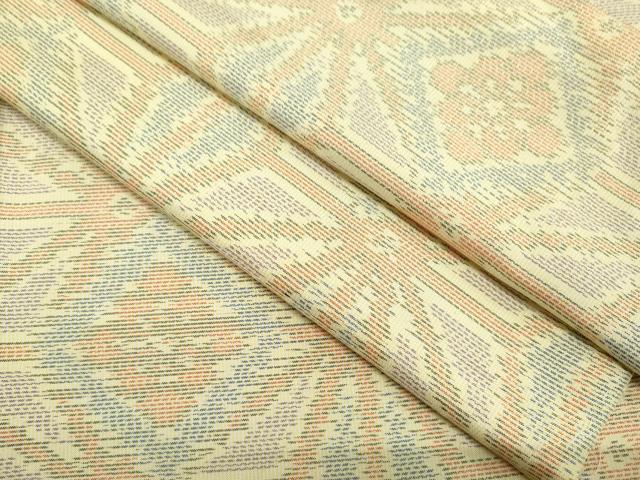 平和屋着物●本場大島紬　菱吉祥花文　正絹　逸品　CAAR6551ze