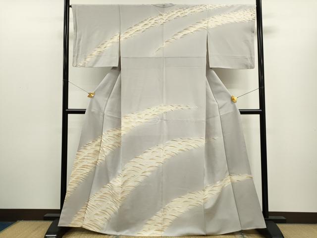 平和屋着物●訪問着　総刺繍　吉祥文　暈し染め　金糸　正絹　逸品　CAAR6562ze