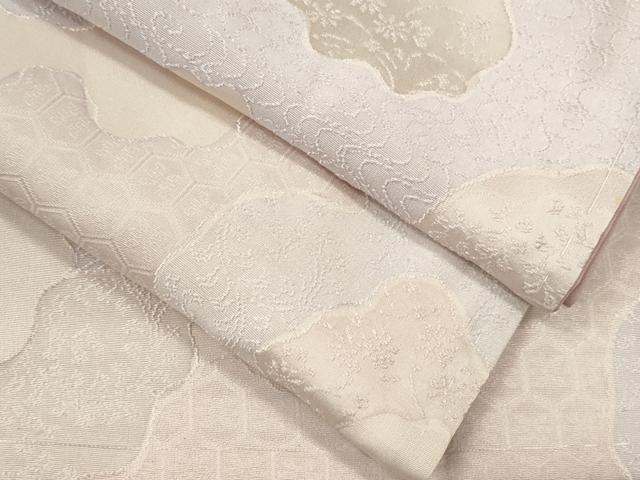 平和屋着物●上質な小紋　地紋起こし　道長吉祥文　正絹　逸品　未使用　CAAR6566ze