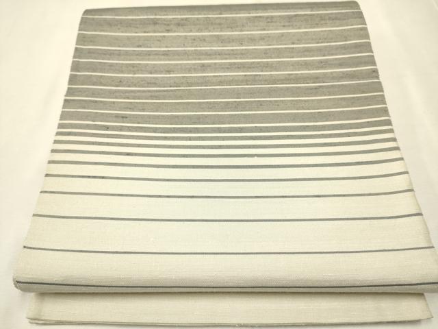 平和屋着物●太鼓柄袋帯　紬地　横段文　正絹　逸品　CAAR7716hy