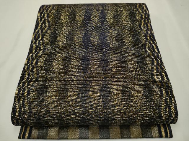 平和屋着物●ひなや工房　くむ・あむ・おる　伊豆蔵明彦　太鼓柄袋帯　吉祥文　金糸　正絹　逸品　CAAR7721hy