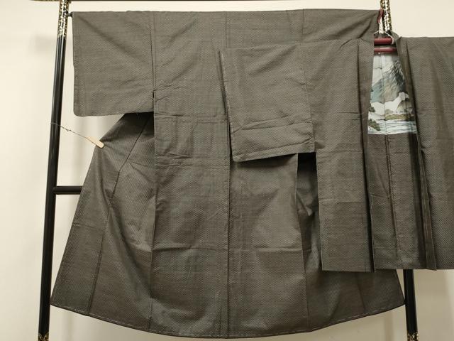 平和屋着物●男性　本場大島紬　アンサンブル　吉祥文　正絹　逸品　未使用　CAAR7827hy